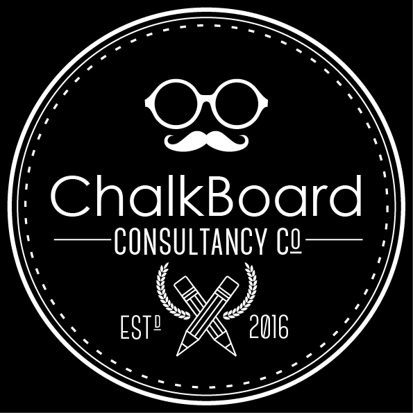 ChalkBoard Logo 50mm x 50mm (B&W) | ChalkBoard Co.